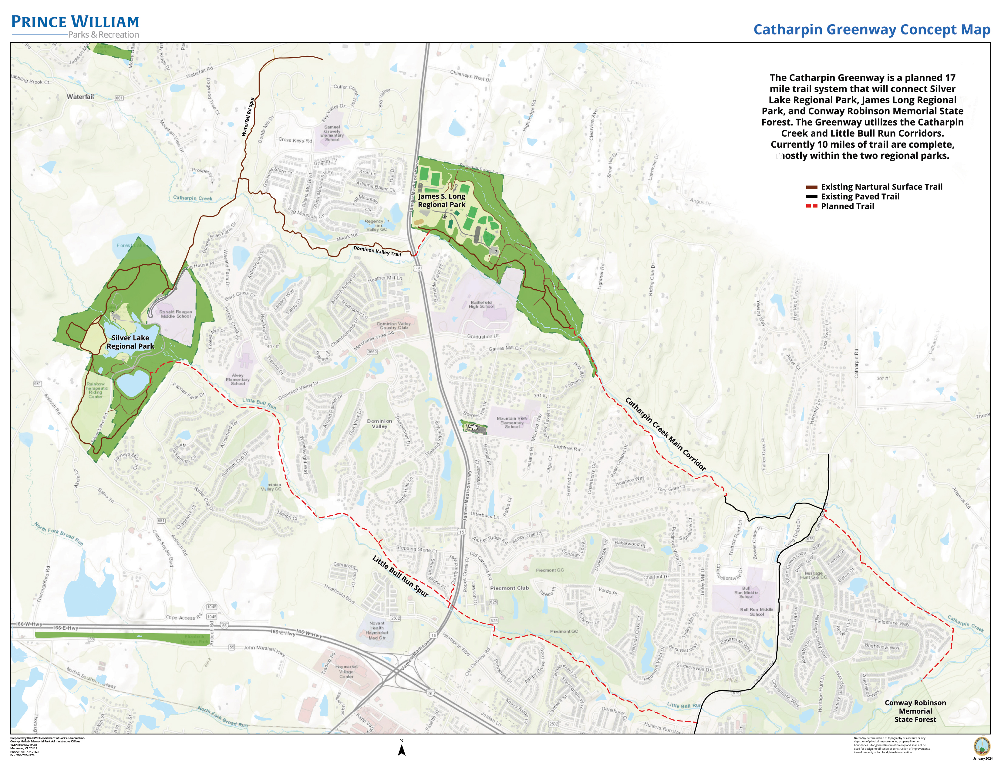 Primary Greenway Corridors