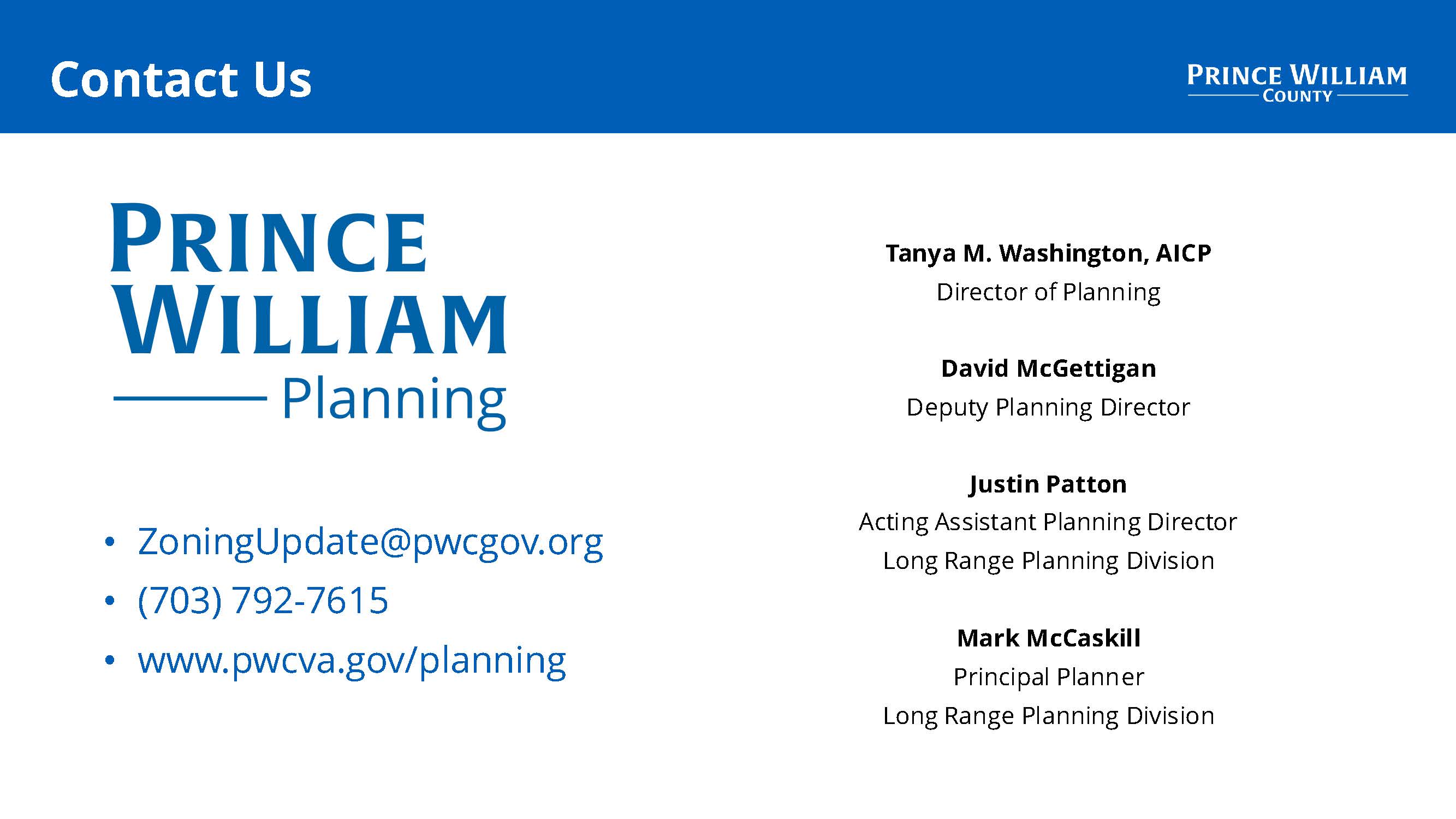 Comprehensive Zoning Ordinance Update